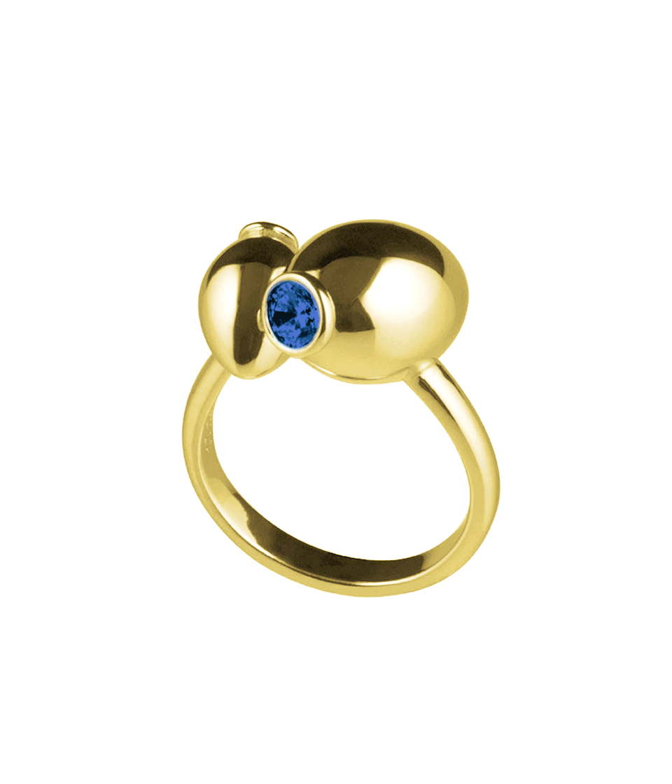 TSIKOLIA.COM - Golden Ring With Gems